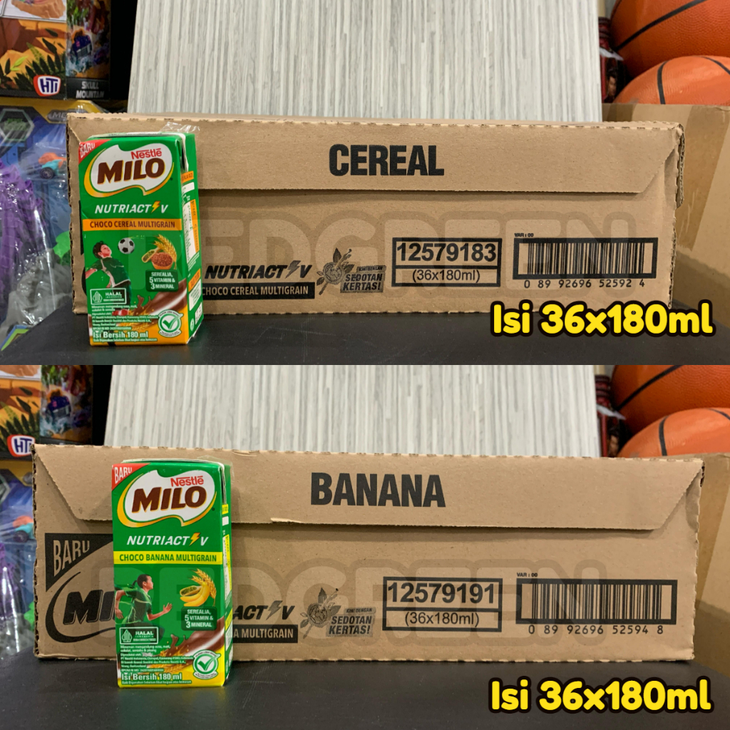 Jual Milo Healty Drink Uht Nutriactiv susu milo uht choco 180ml 1dus 36x180ml | Shopee Indonesia