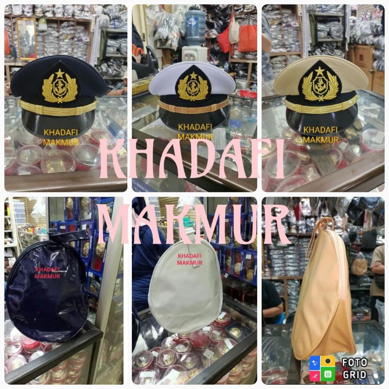 Jual Topi Pet & tas pet pdu pelayaran Pria : Logo+list kuning Bangkok ...