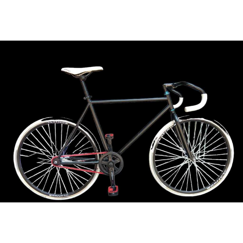 Jual Sepeda Fullbike Fixie 700c PLATINUM Steel | Shopee Indonesia