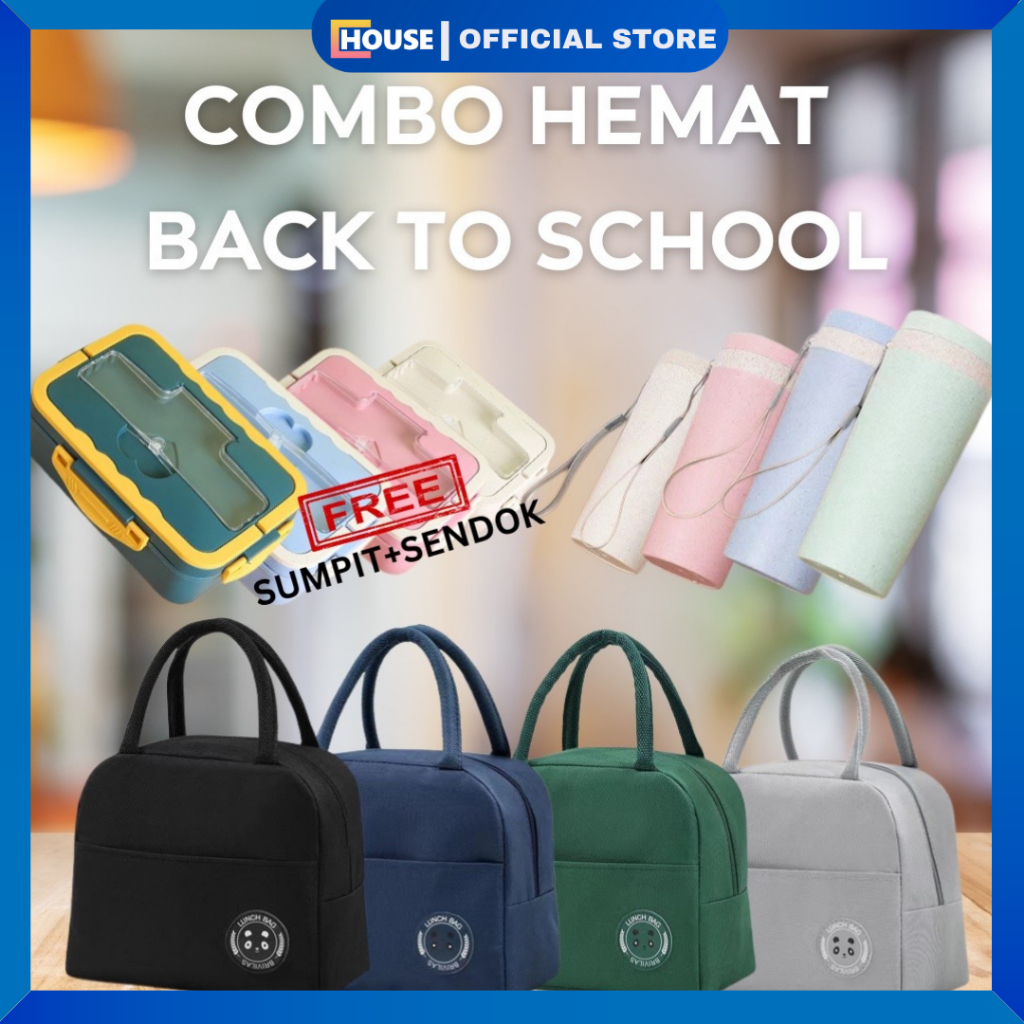 Jual COMBO BACK TO SCHOOL 3 IN 1/ KOTAK MAKAN/ SET LUNCH BOX/ SET LUNCH BAG/ SET 3 PCS | Shopee ...