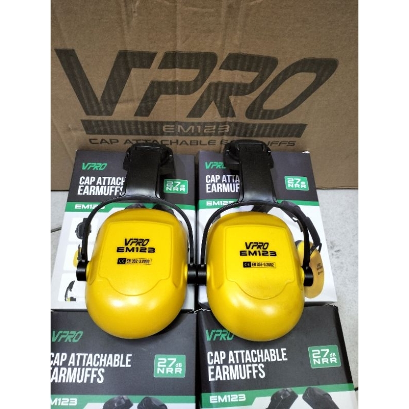 Jual Earmuff Vpro Cap Attachable Em123 27 DB NRR Original Vpro ...