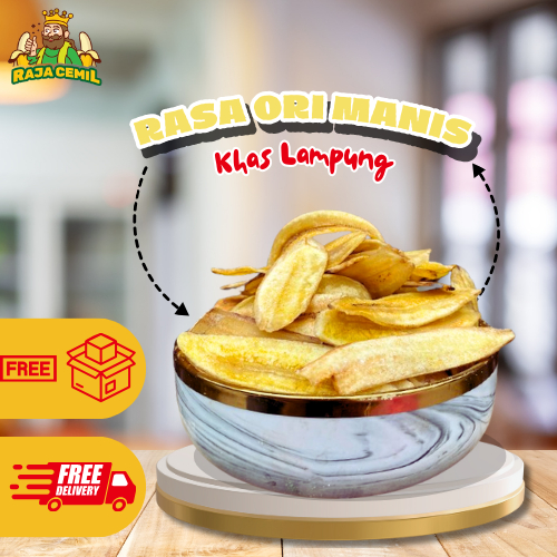 Jual Keripik Pisang Kepok Rasa Manis Khas Lampung Seriping Pisang Kepok ...