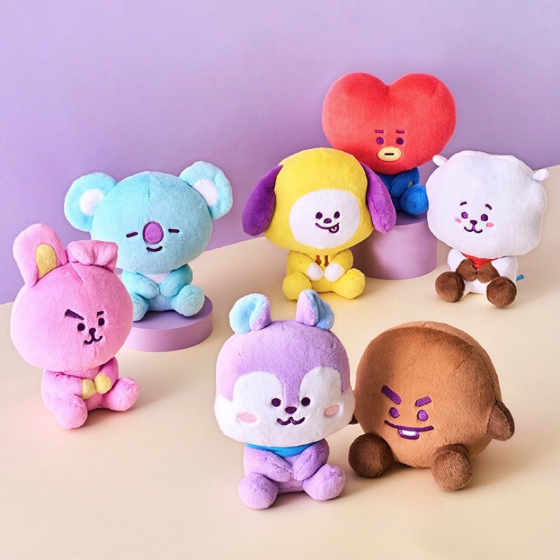Jual OFFICIAL BT21 SITTING DOLL BASIC LINE FRIENDS KOREA BONEKA BTS ...