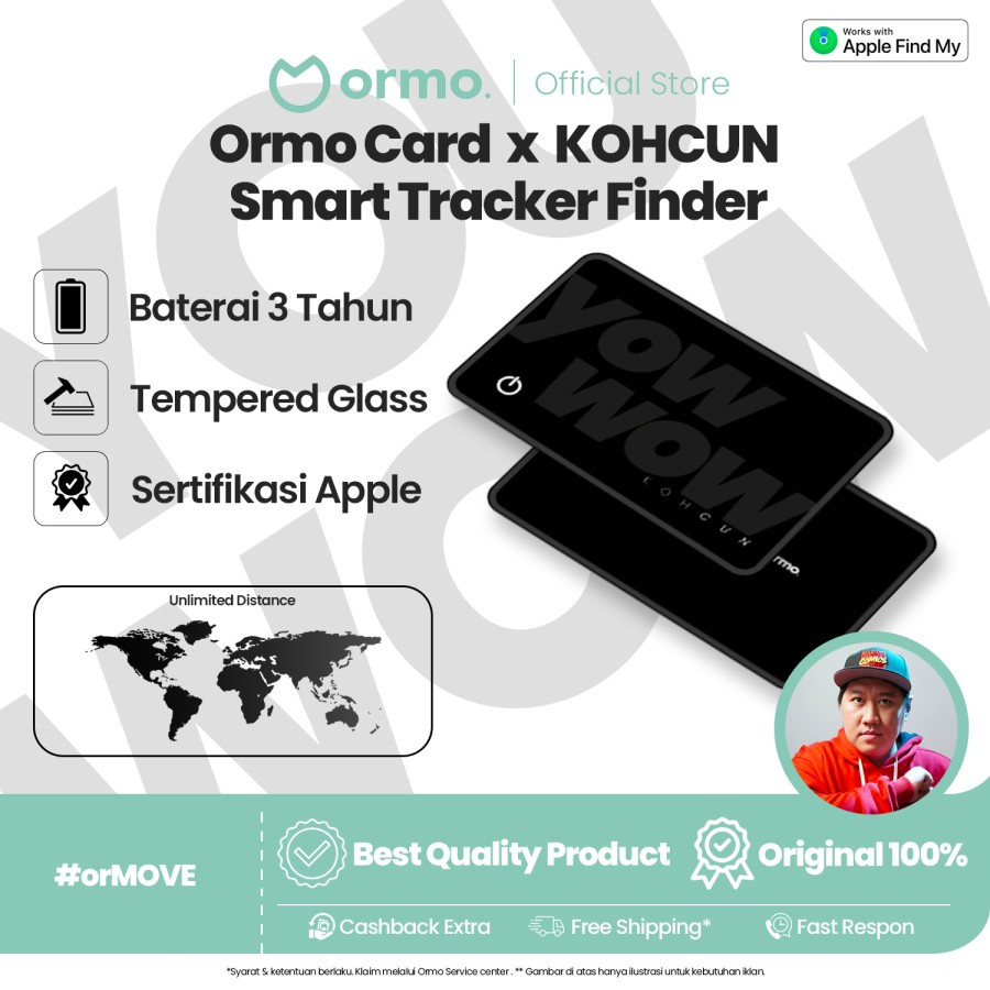 Jual Ormo Smart Security Track Link | Card Apple Find My Airtag X KOH ...