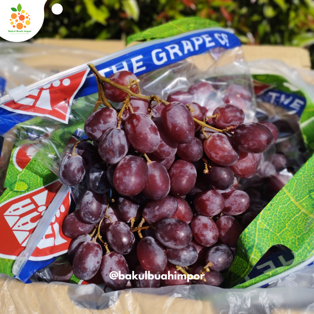 Jual Crimson Red Grapes Seedless | Anggur Merah Tanpa Biji [ @800Gram ...