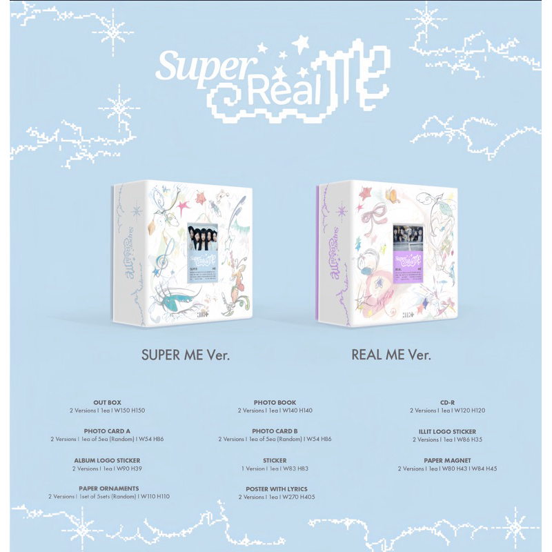 Jual Illit 1st Mini Album Super Real Me Weverse Official Original | Shopee Indonesia