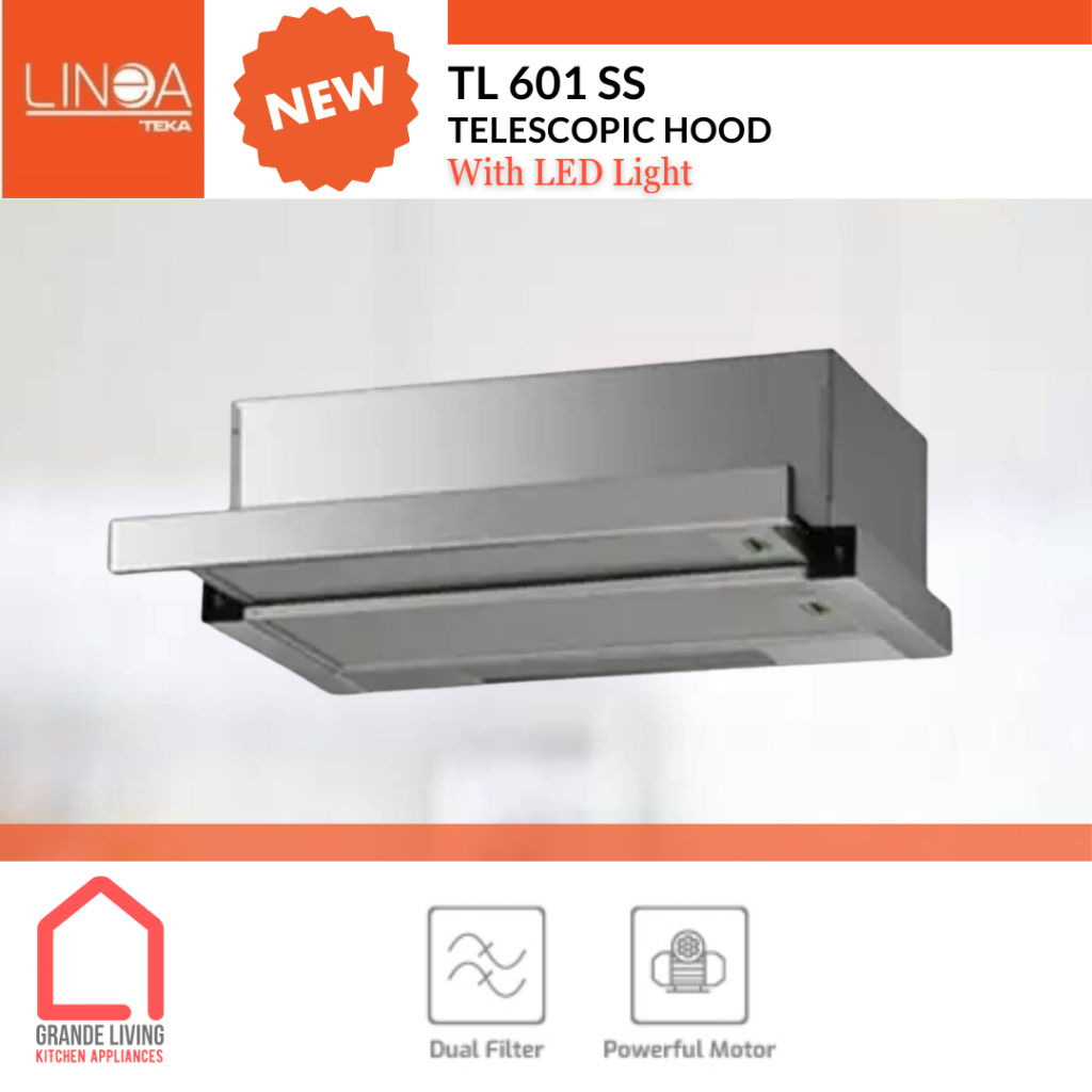 Jual TEKA Telescopic Cooker Hood Tudung Hisap Teleskopik TL 601 SS ...