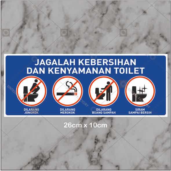 Jual Stiker Toilet Jagalah Kebersihan dan Kenyamanan Toilet Stiker ... Jual Stiker Toilet Jagalah Kebersihan dan Kenyamanan Toilet Stiker ...