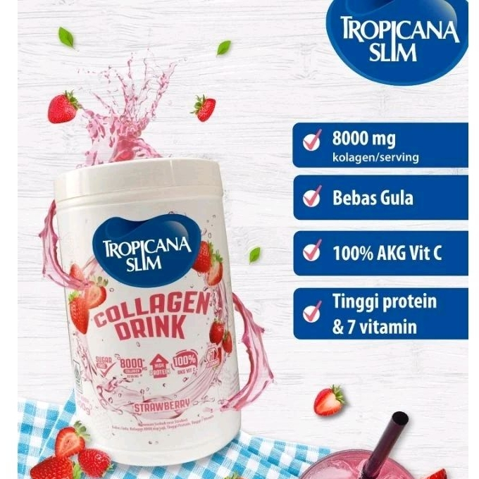 Jual Tropicana Slim Collagen Drink Suplemen 200g | Shopee Indonesia