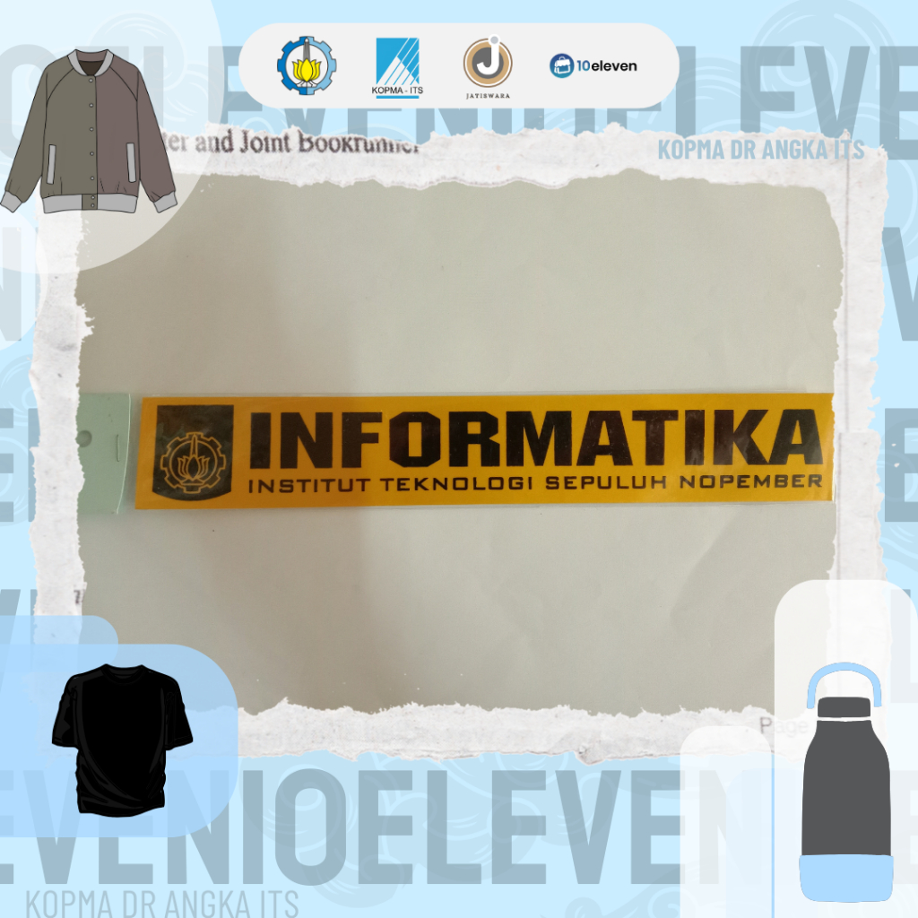 Jual [MERCHANDISE ITS] STIKER SCOTLITE EMAS PANJANG - JURUSAN ITS ...