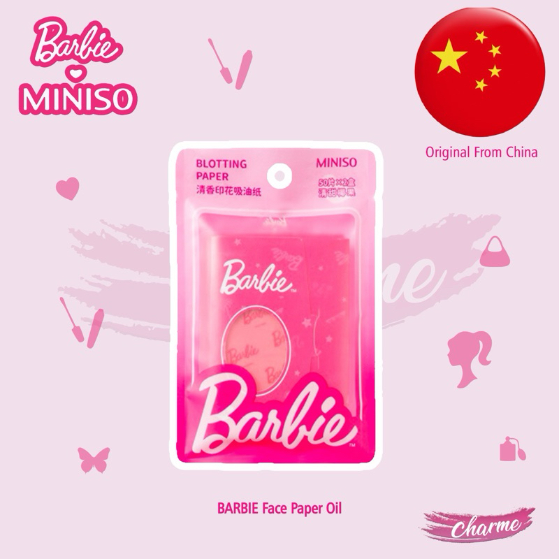 Jual (READY & ORI Miniso X Barbie From China) BARBIE Face Paper Oil ...