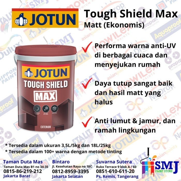 Jual Cat Tembok Eksterior Ekonomis Jotun TOUGH SHIELD MAX CHI 7236 ...