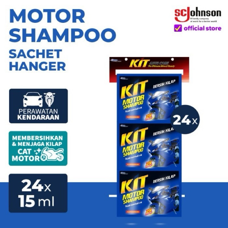 Jual Kit Motor Shampoo Sachet 15 ml x 24 Hanger Pack | Shopee Indonesia