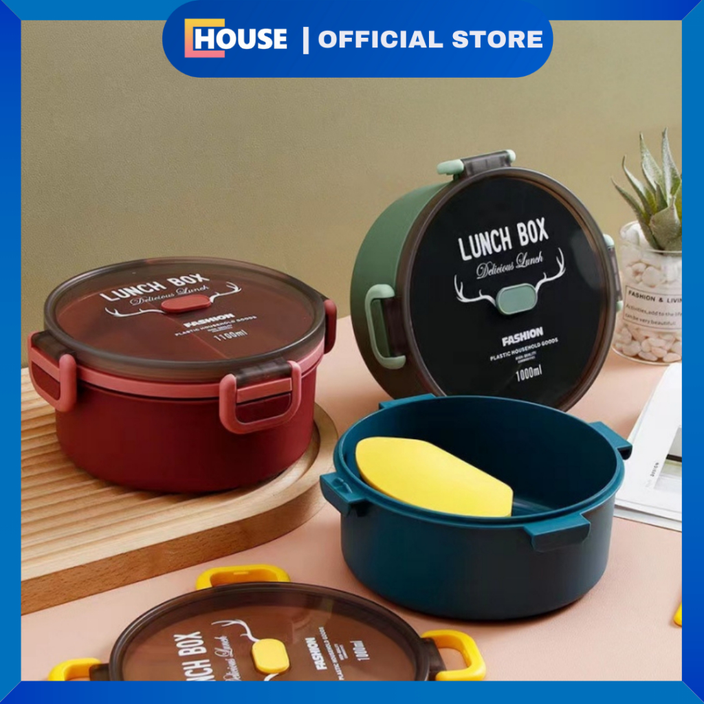 Jual [COD] LUNCH BOX ROUND/ KOTAK MAKAN SIANG BULAT/ KOTAK MAKAN SIANG ...