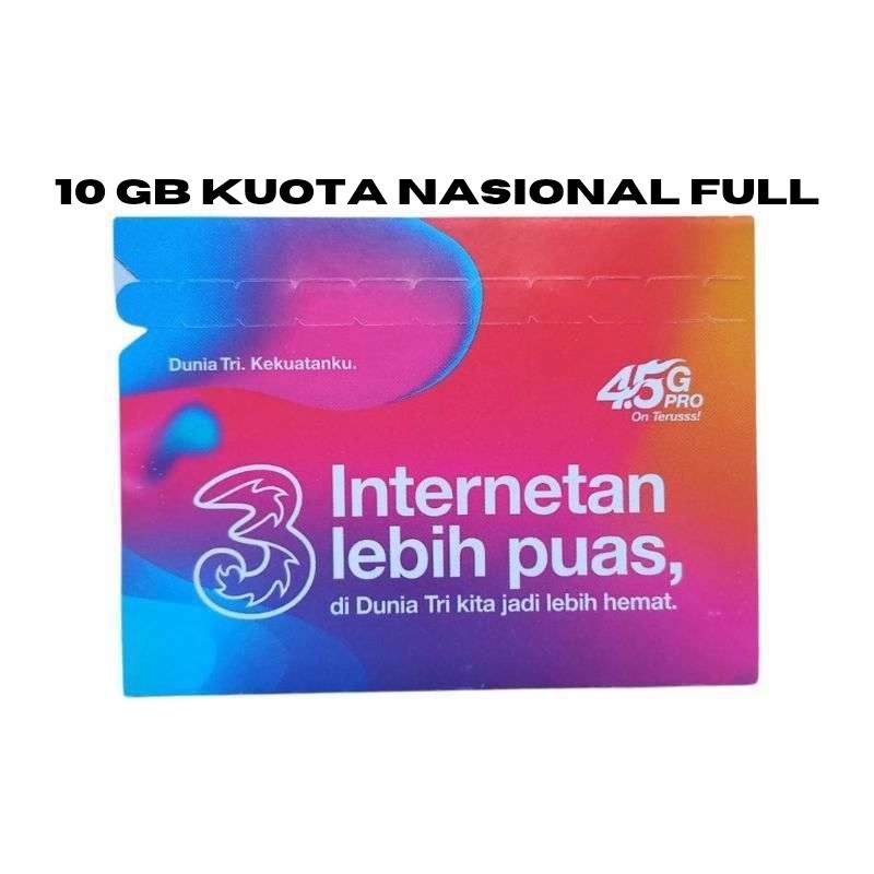 Jual KARTU PERDANA 3 TRI THREE KUOTA 16 GB | Shopee Indonesia