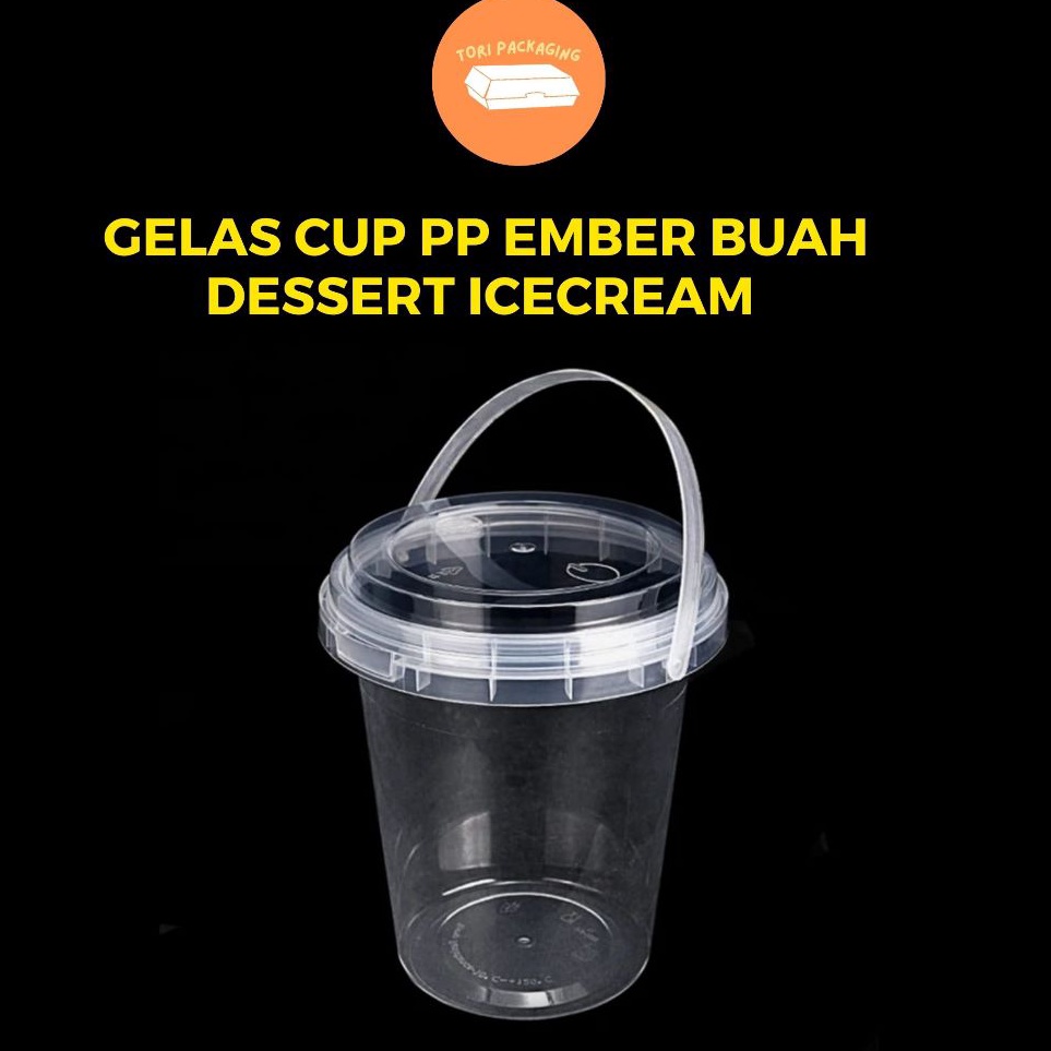 Jual dR Gelas cup PP Ember Dessert Es Buah Es Cream | Shopee Indonesia
