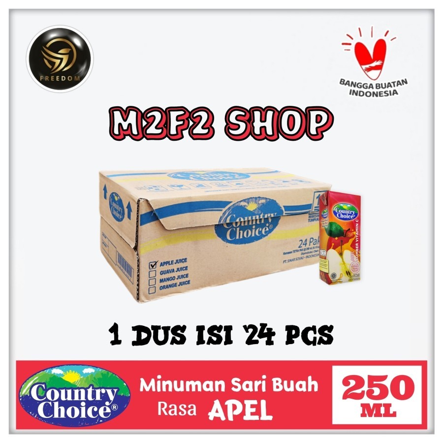 Jual Juice Country Choice Apple | Jus Apel - 250 ml (Kemasan Karton) | Shopee Indonesia