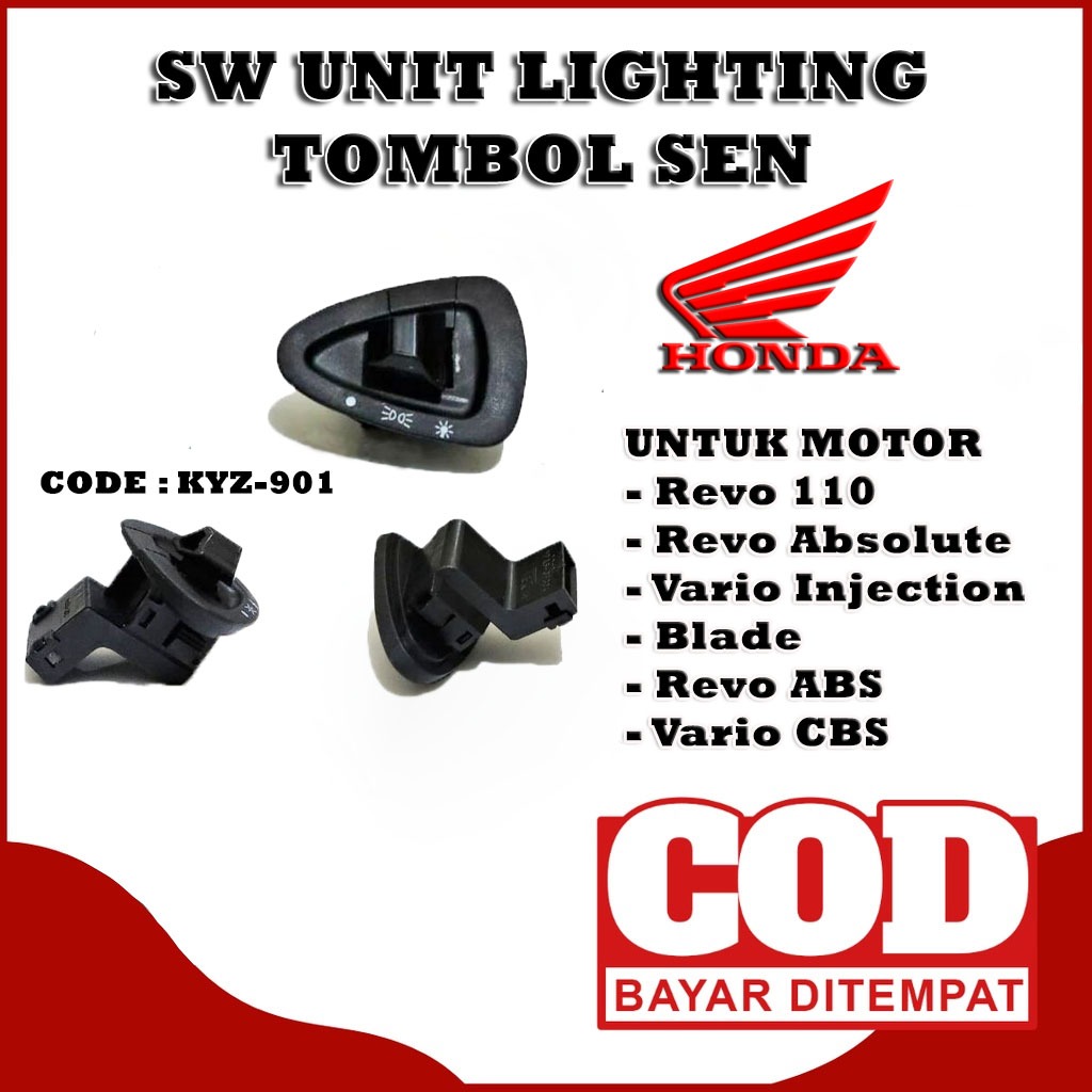 Jual Saklar Lampu On Off Honda Revo Absolute,Blade,Revo 110,Vario ...