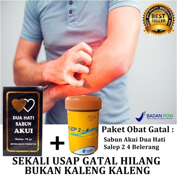 Jual Paket obat gatal kulit sabun akui & salep 2 4 belerang ampuh ...