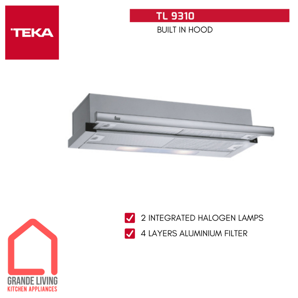 Jual TEKA Telescopic Cooker Hood Tudung Hisap Asap Dapur 90 cm TL 9310 ...