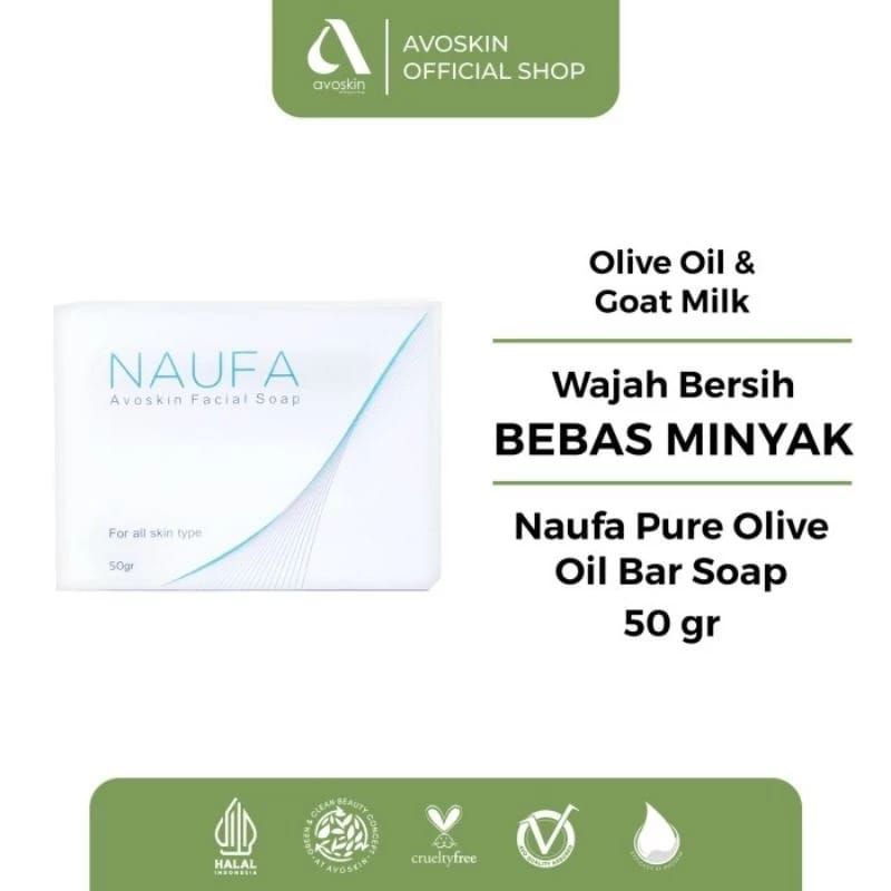 Jual EXP 2025 Avoskin Naufa Pure Olive Oil Bar Soap 50gr,Naura Skin ...