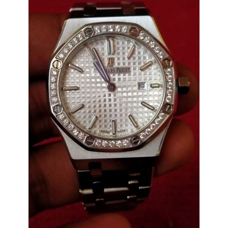 Jual Jam tangan two hand antik variasi diamond boy size mulus | Shopee ...