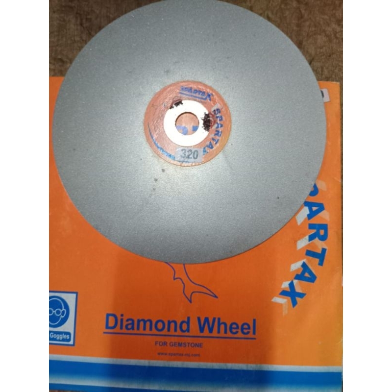 Jual Spartax Diamond Lapping wheel Disc Flat 8 inch mata gerinda poles ...