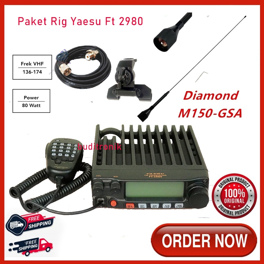Jual Paket Rig Yeasu FT-2980 / Radio Rig Yaesu FT2980 Full Set Siap ...