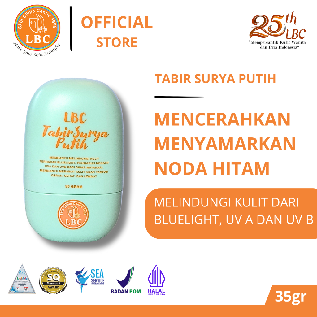 Jual LBC-Tabir Surya Putih | Melindungi Kulit Wajah dari UV A & UV B ...