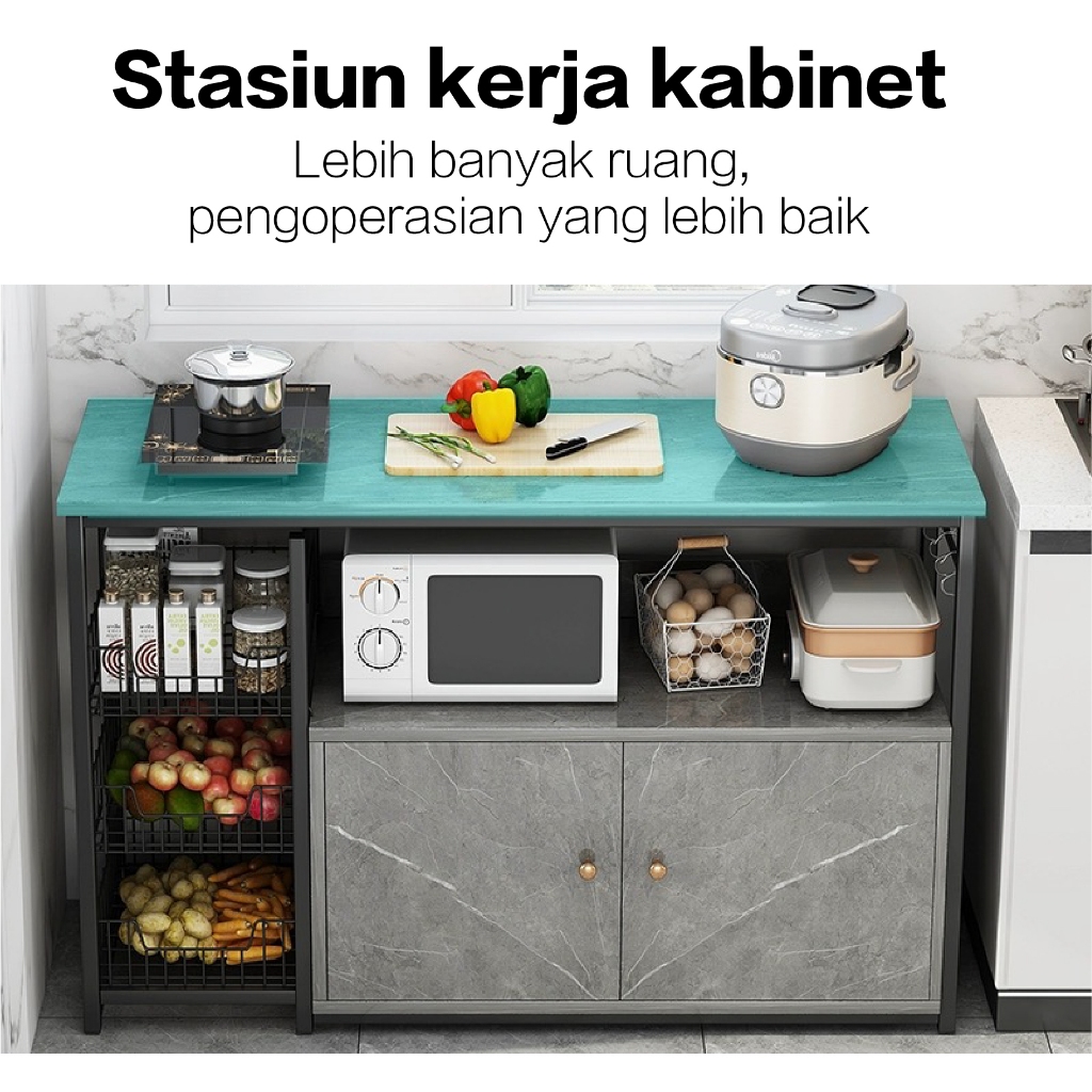 Jual Meja Dapur /Rak Dapur Susun Minimalis /Rak Oven Microwave Murah ...