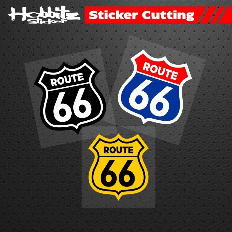 Jual STIKER ROUTE 66 STICKER CUTTING MOBIL MOTOR | Shopee Indonesia