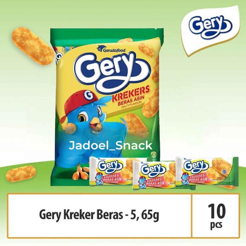 Jual Gery Krekers 10 X 5.6 GR Rasa Asin by Jadoel_Snack Food Snacks ...