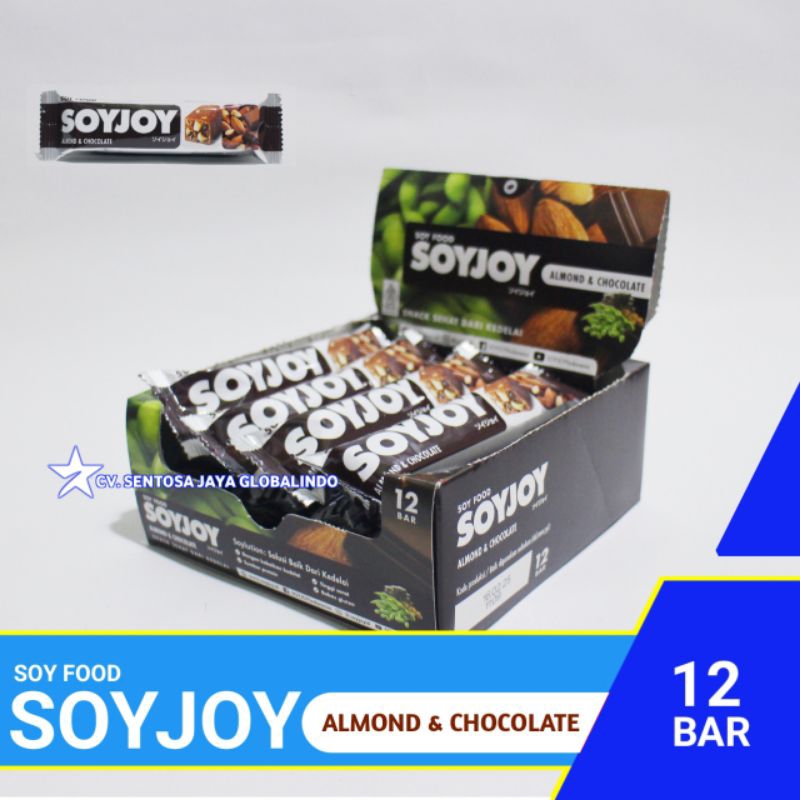 Jual SOYJOY Almond & Chocolate 30g - (Harga 1 Box Isi 12 Bar) | Shopee Indonesia