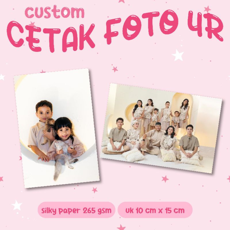 Jual CETAK FOTO 4R ( 10cm x 15cm ) | Shopee Indonesia