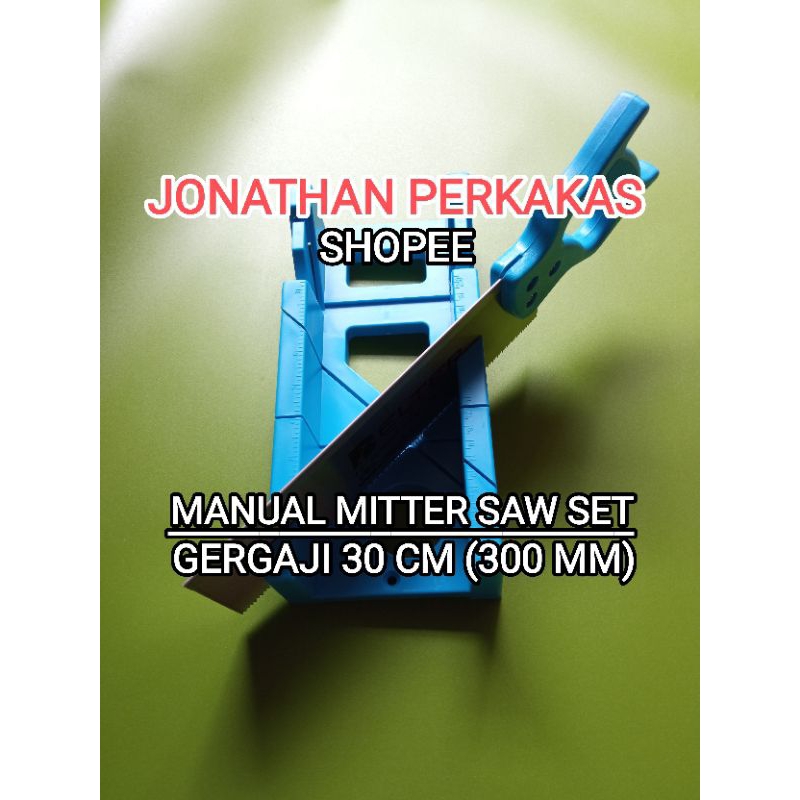 Jual mitter saw set+gergaji 30cm | Shopee Indonesia