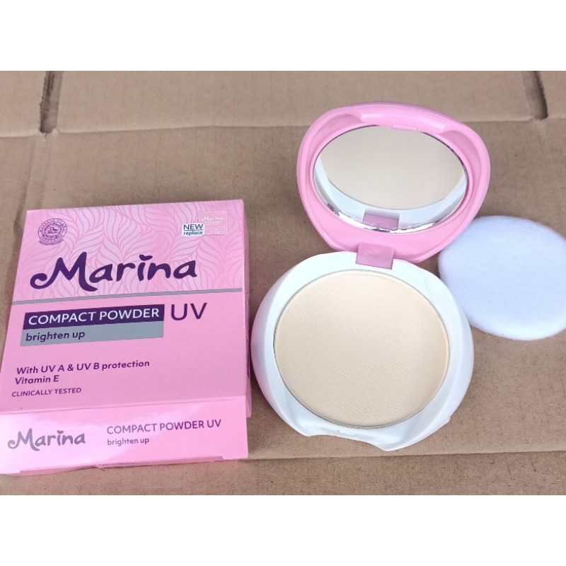 Jual Bedak Marina Compact Powder ( 01 Ivory ) | Shopee Indonesia
