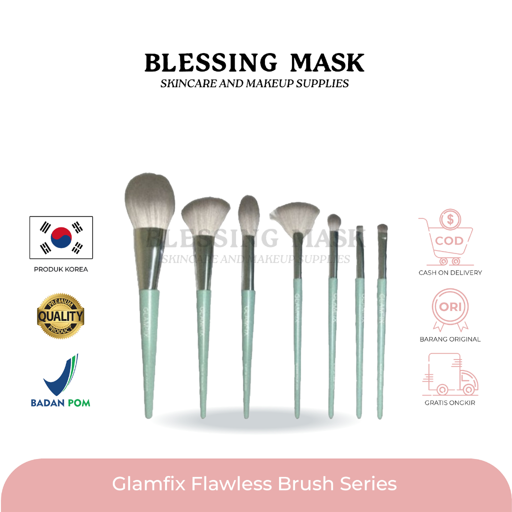 Jual GLAMFIX Flawless Eyebrow | Eyeshadow | FAN | Powder Brush | 1pcs ...