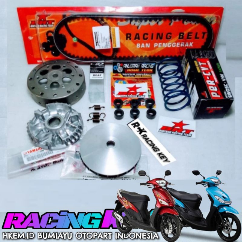 Jual Paket Kirian CVT Mio Sporty 5TL Pulley Bubut 13,5 Derajat Mio New Automatic Smile 5LW PK3 ...