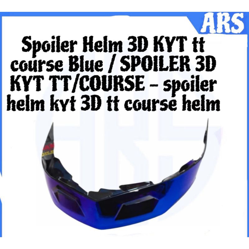 Jual Spoiler Helm 3D KYT tt course Blue / SPOILER 3D KYT TT/COURSE ...