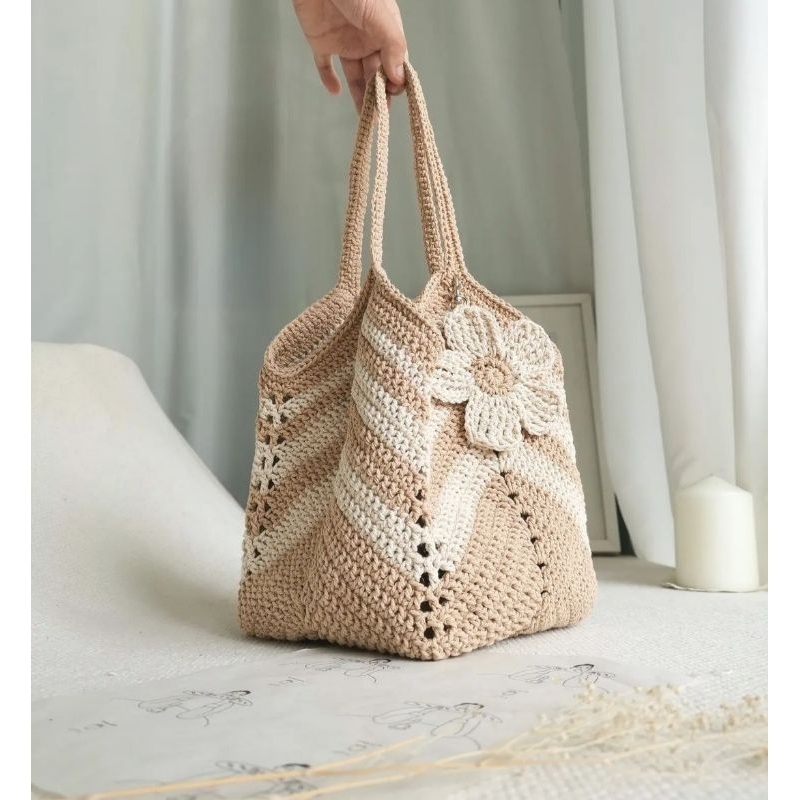 Jual tas bili bili netral hand bag rajut | Shopee Indonesia