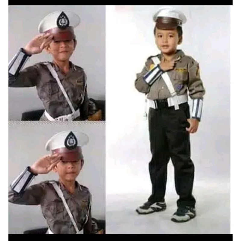 Jual BAJU POLISI ANAK/KOSTUM KARNAVAL PAKET KOMPLIT USIA 3-7 TAHUN ...