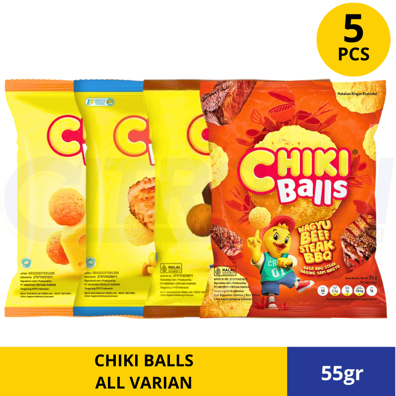 Jual ISI 5Pcs CHIKI BALL 55gr (ALL VARIAN) | Shopee Indonesia