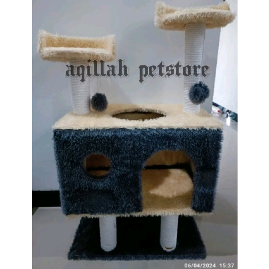 Jual Cat tree condo rumah kucing dan tiang garuk realpic untuk semua ...