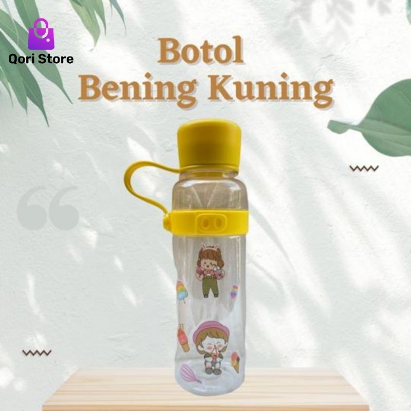 Jual Qori Store - Botol Bening Kuning / Botol Minum Bening / Botol ...