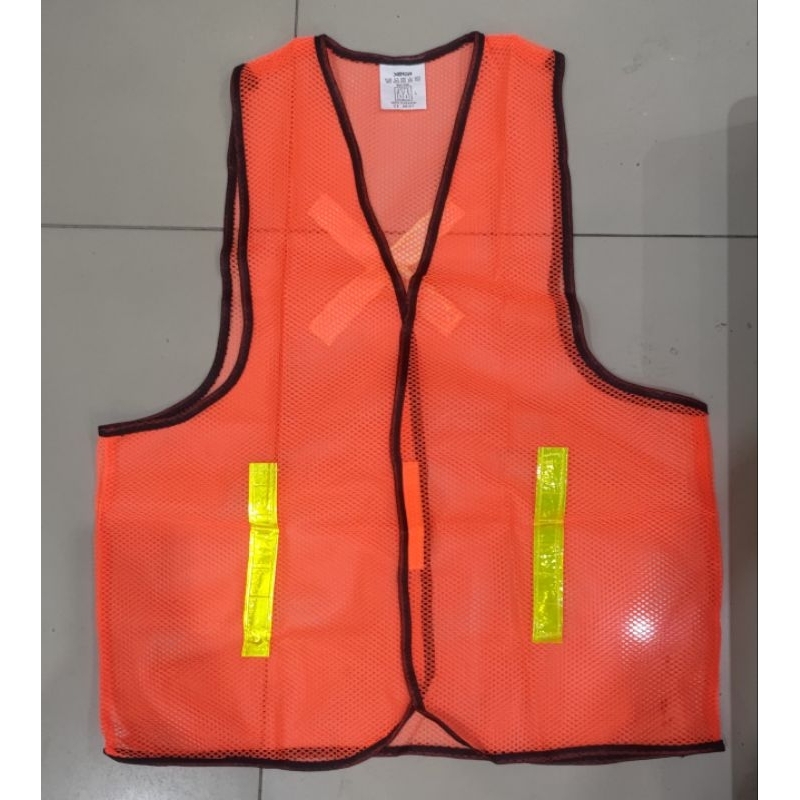Jual Rompi Jaring / Rompi Proyek / Rompi Safety Jaring (ORANGE ...