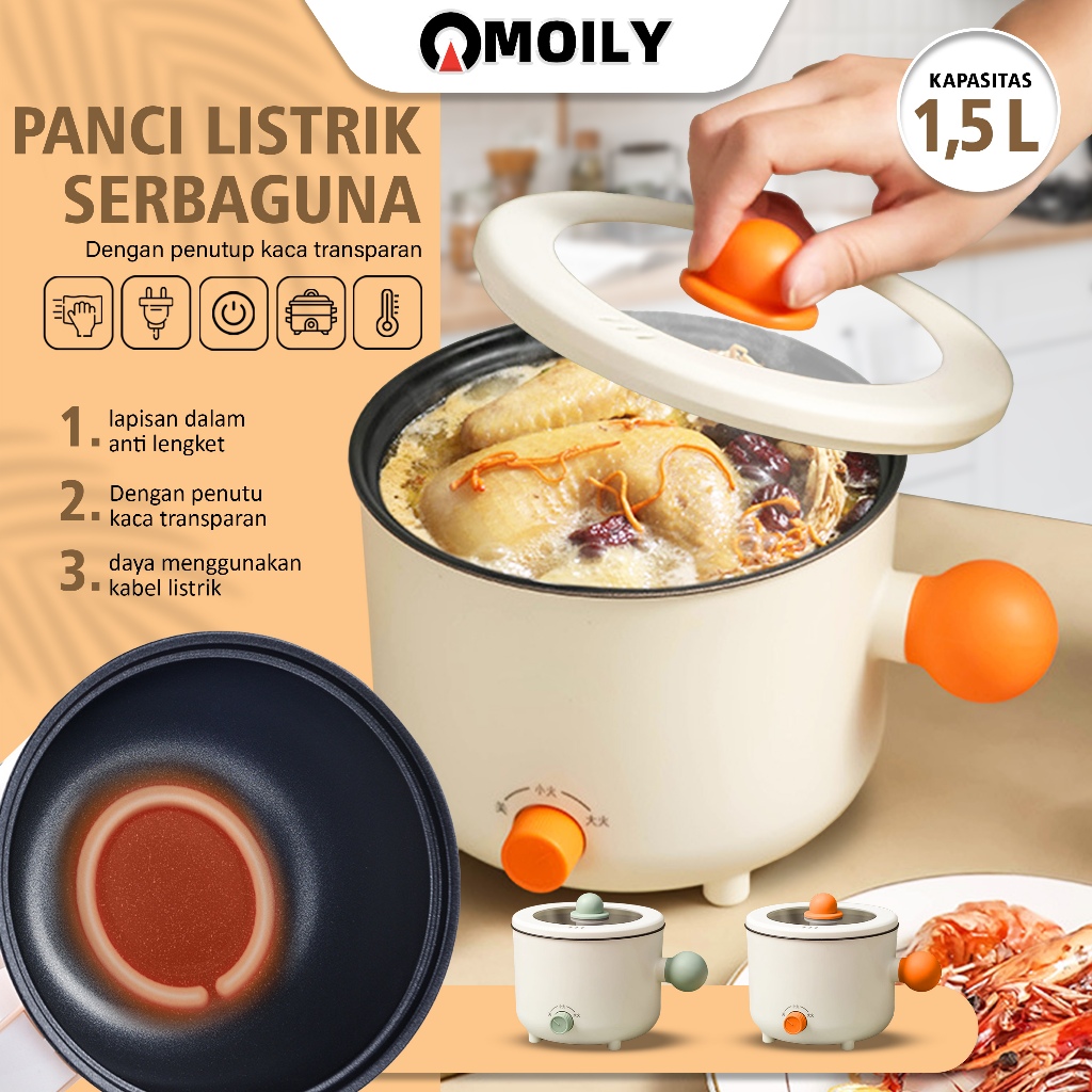 Jual Panci Listrik 1,5L Penanak Nasi Multifungsi Elektrik Cooker ...