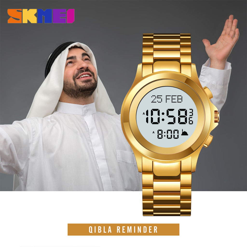 Jual SKMEI 2270 Jam Tangan Pria Digital Muslim Kiblat Anti Air 3 Bar ...