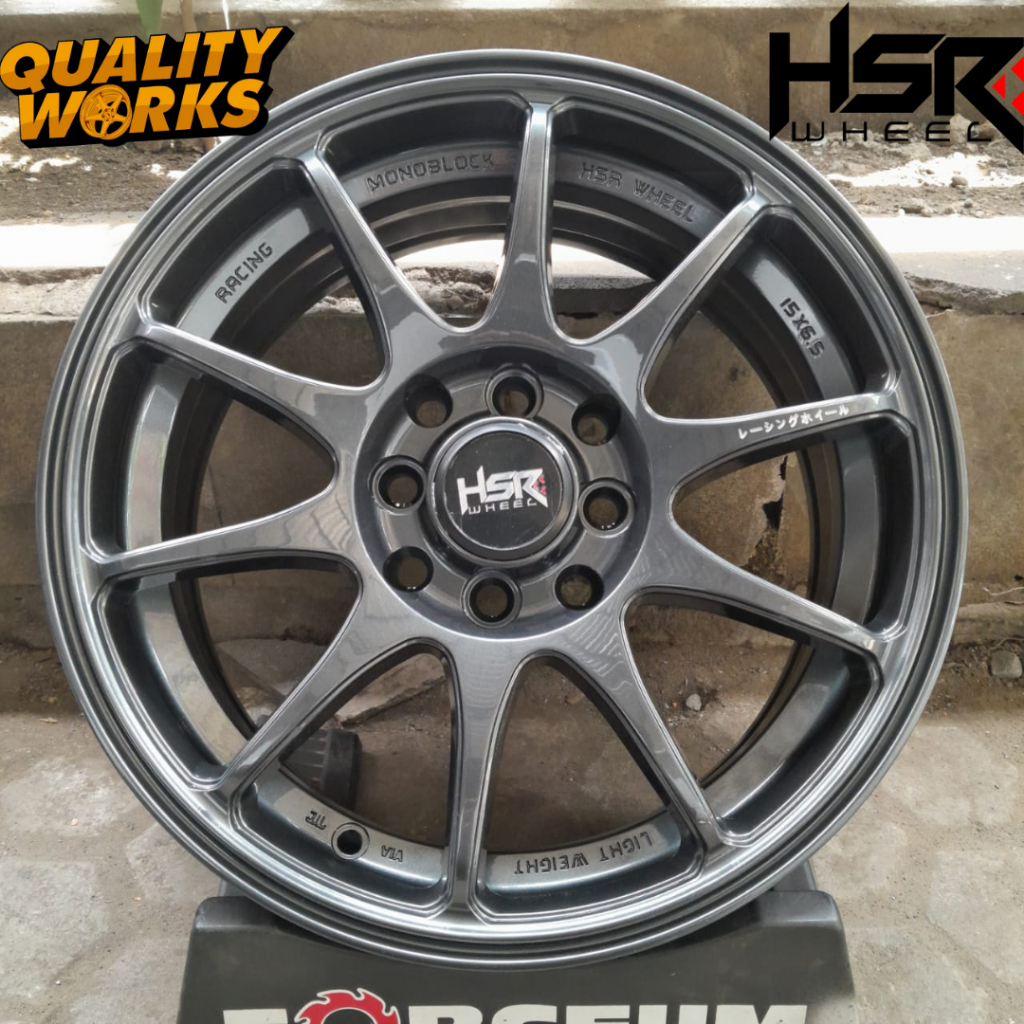 Jual Velg racing jari-jari ring 15 pelek mobil HSR INDY ring 15 Lebar rata 6,5 lubang 4 warna ...