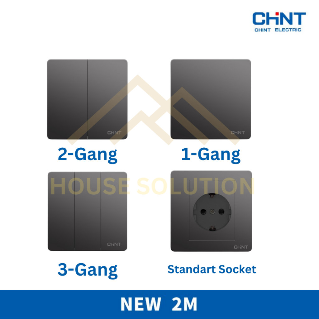 Jual CHINT NEW2M - GRAY BLACK SERIES saklar stopkontak - 1 gang - 2 ... Jual CHINT NEW2M - GRAY BLACK SERIES saklar stopkontak - 1 gang - 2 ...