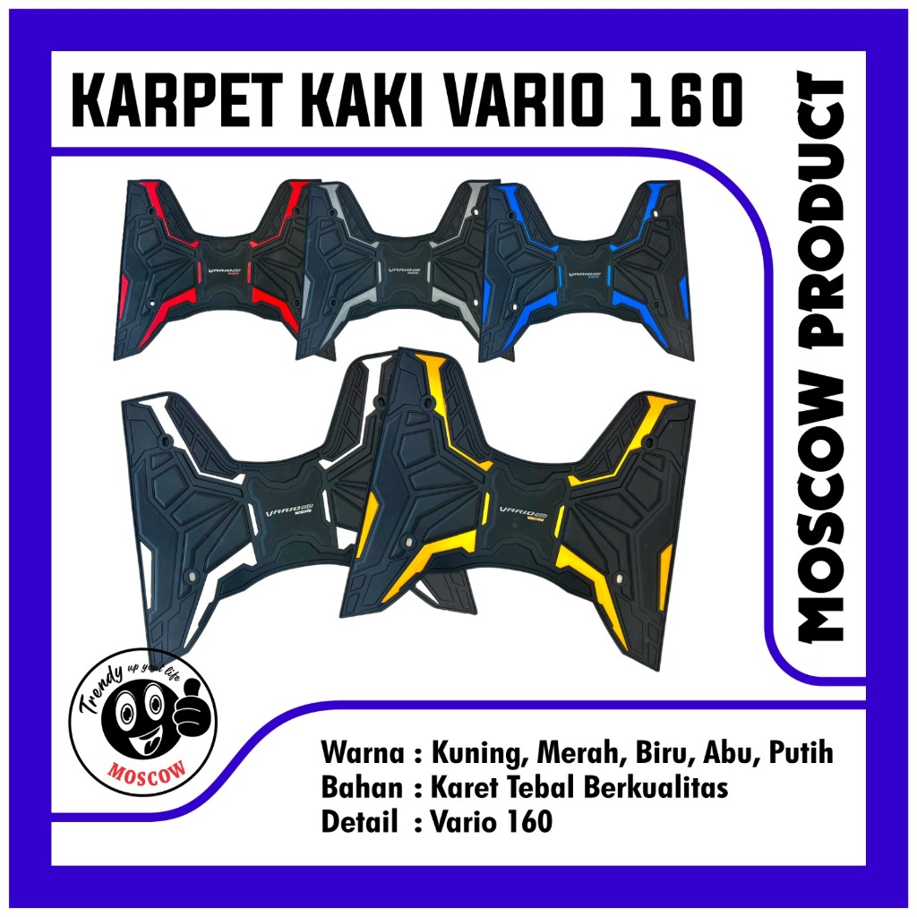 Jual MOSCOW KARPET VARIO 160 ABS CBS PIJAKAN KAKI DEPAN MOTOR HONDA CLICK 2022 2023 AKSESORIS ...